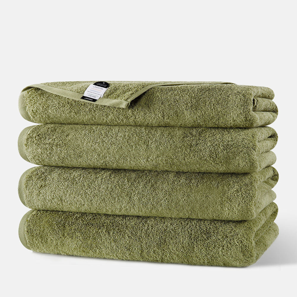 Super Soft Cotton Bath Towel Set of 4 – Solid Color – semaxe-towels